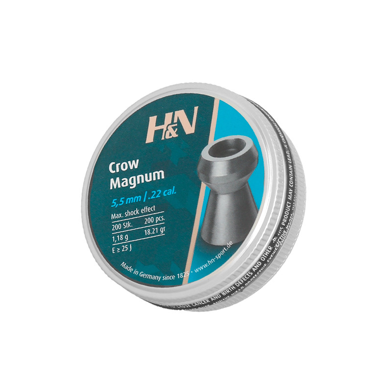 Plombs H&N CROW MAGNUM 5.5mm par 200