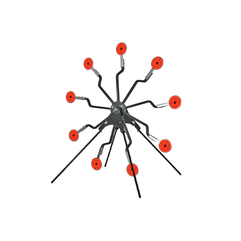 Cible de tir rotative en acier