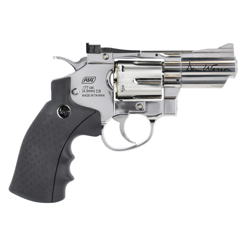 Revolver Dan Wesson 2.5" Silver 4.5mm Plombs CO2 ASG - TOM-Airgun